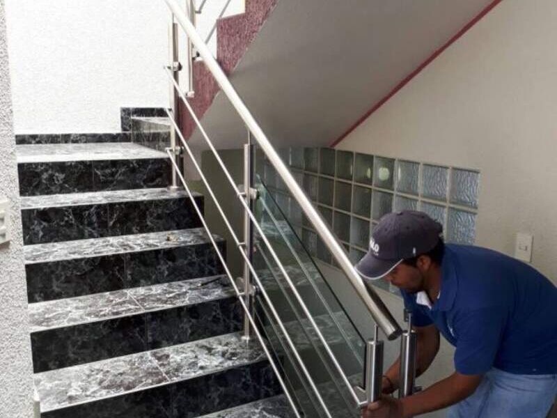 Barandal Acero Cristal Templado Xochimilco : ALUVAL | Construex